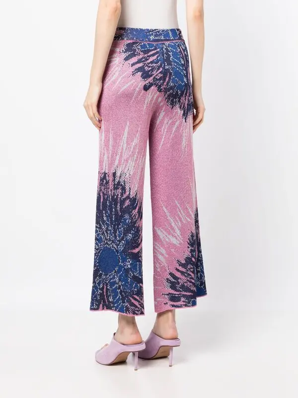HAYLEY MENZIES Metallic Tie-dye Jacquard Knit Culottes