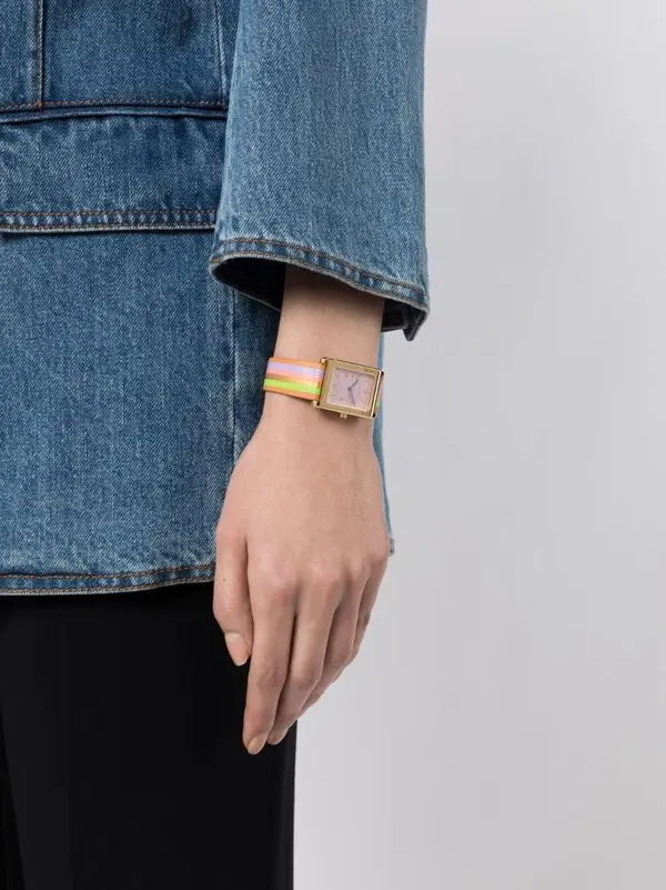 LACALIFORNIENNE Daybreak Striped Watch - Multicolour