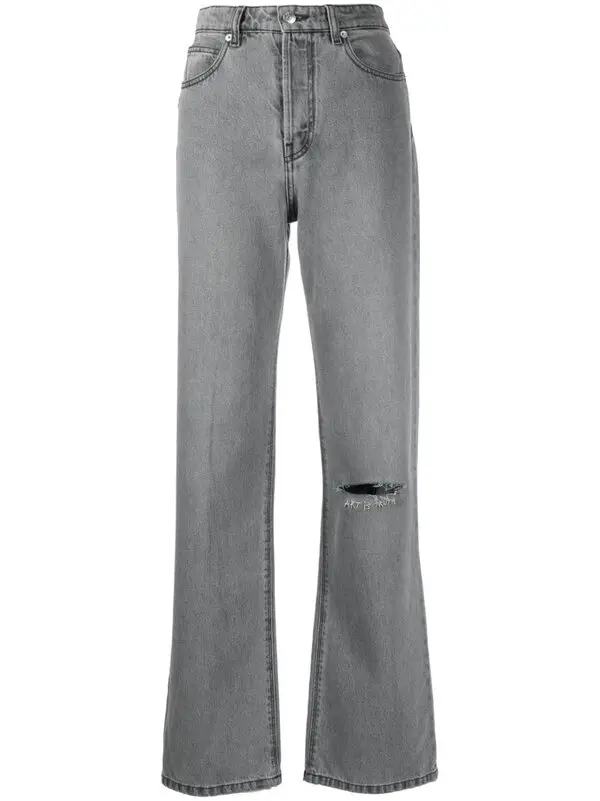 Zadig&Voltaire Distressed Straight-leg Jeans