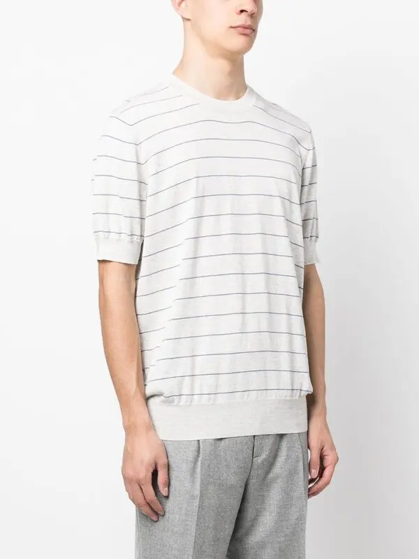 Brunello Cucinelli Striped Cotton T-shirt