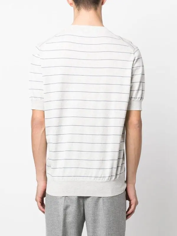 Brunello Cucinelli Striped Cotton T-shirt