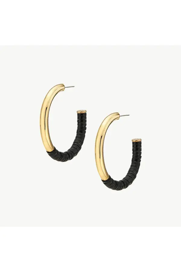 SOKO Karamu Horn Hoop Earrings - Gold