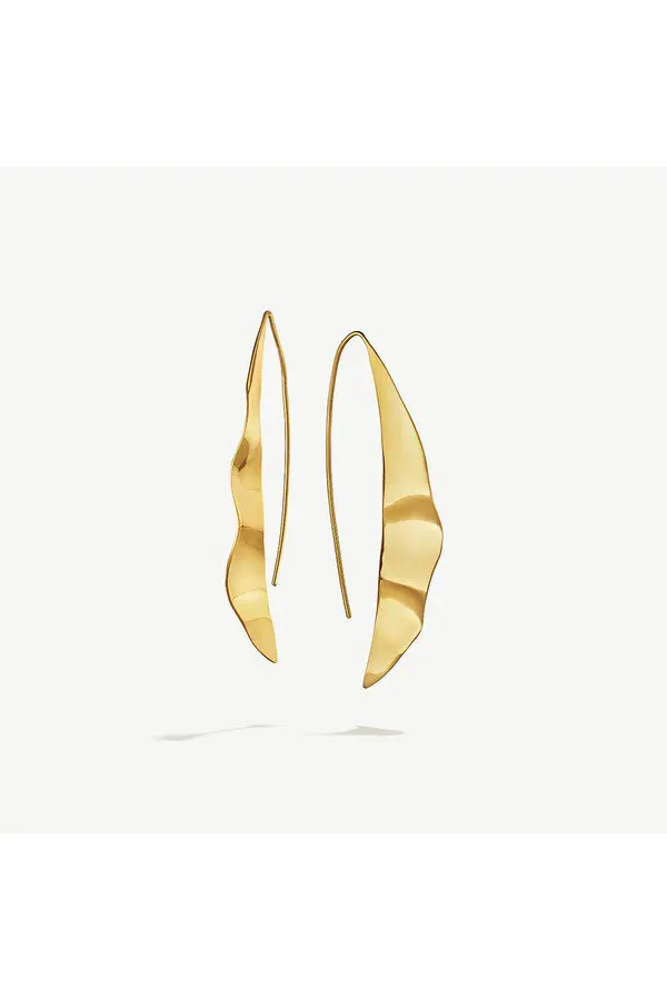 SOKO Bidu Wave Threader Earrings - Gold