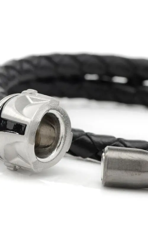CUFFLINKS, INC. Braided Leather Bracelet