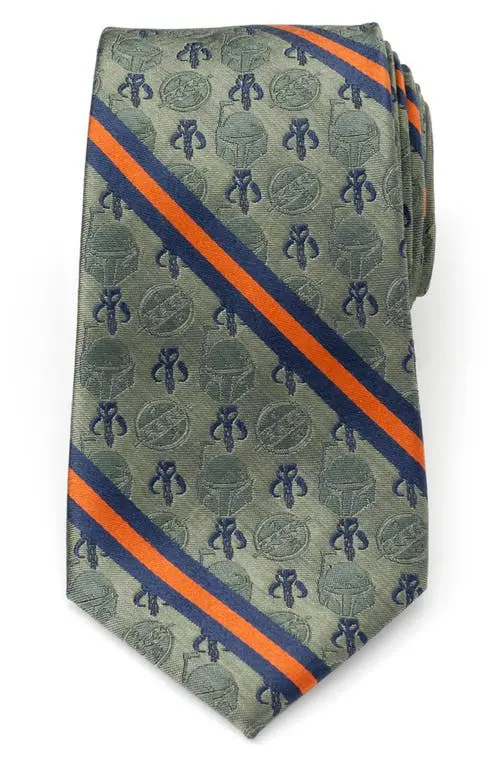 CUFFLINKS, INC. Boba Fett Silk-blend Tie - Green