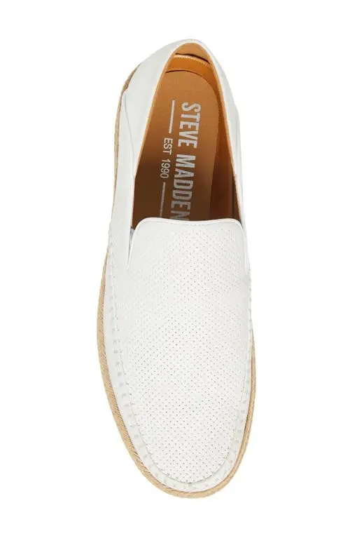 Steve Madden Caydenn Slip-on Loafer - White Leather