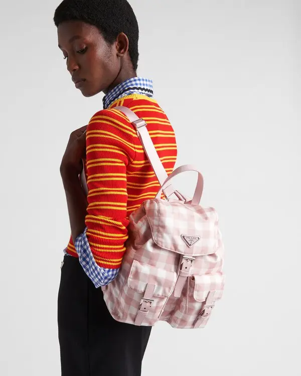 Prada Small Printed Re-nylon Backpack