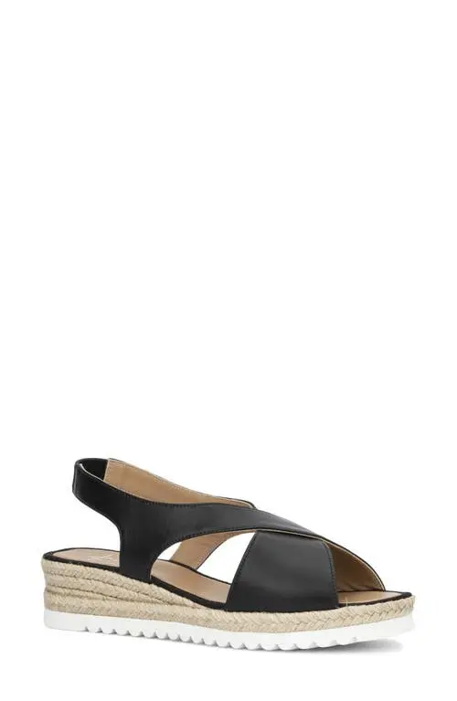 Aquatalia Adelina Crisscross Slingback Sandal - Black