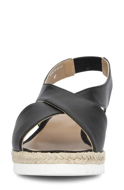 Aquatalia Adelina Crisscross Slingback Sandal - Black