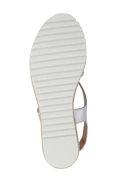 Aquatalia Adelina Crisscross Slingback Sandal - Silver