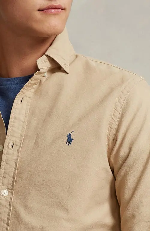 Polo Ralph Lauren Classic Fit Garment-dyed Long Sleeve Oxford Shirt
