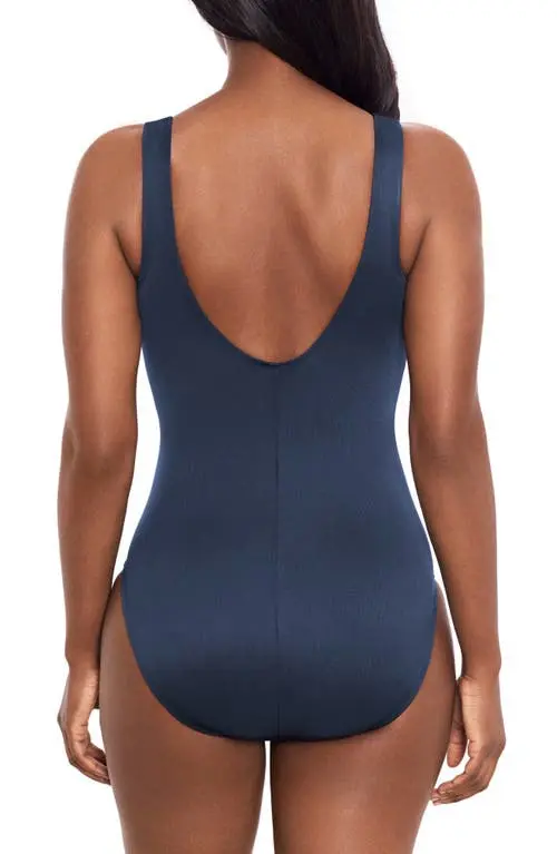 MIRACLESUIT® Rock Solid Avra One-piece Swimsuit - Midnight Blue