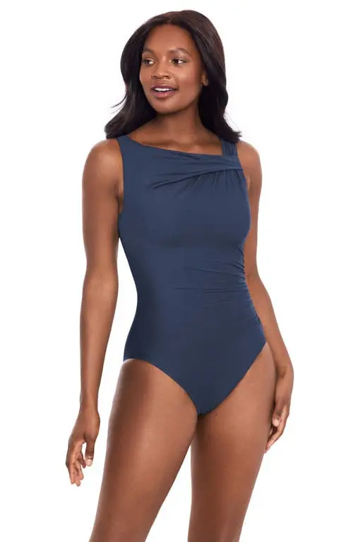 MIRACLESUIT® Rock Solid Avra One-piece Swimsuit - Midnight Blue