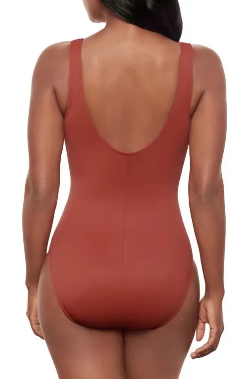Miraclesuit Rock Solid Avra One-piece Swimsuit - Terra