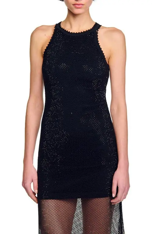 sandro hollywood mesh dress Sandro Hollywood Dress In Black - 36% Off