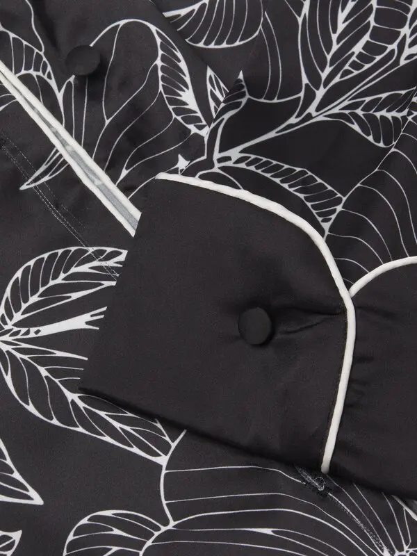 AVERIE Leaf Print Long Pajama Set