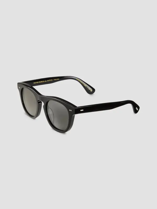 Oliver Spencer Rorke Round Mirrored Sunglasses