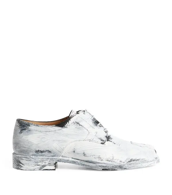 MAISON MARGIELA Paint-effect Tabi Oxford Shoes