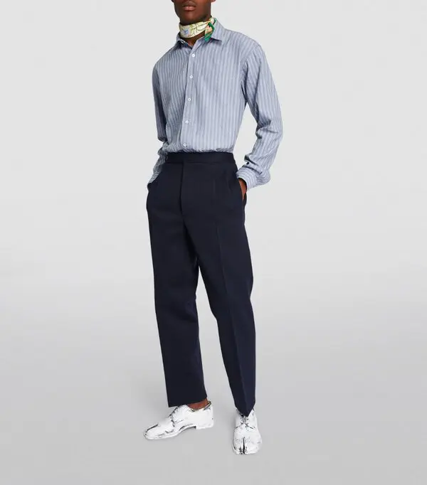 MAISON MARGIELA Paint-effect Tabi Oxford Shoes