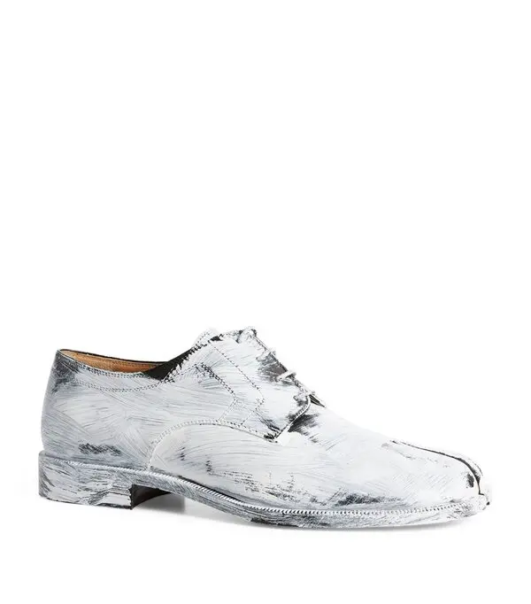 MAISON MARGIELA Paint-effect Tabi Oxford Shoes