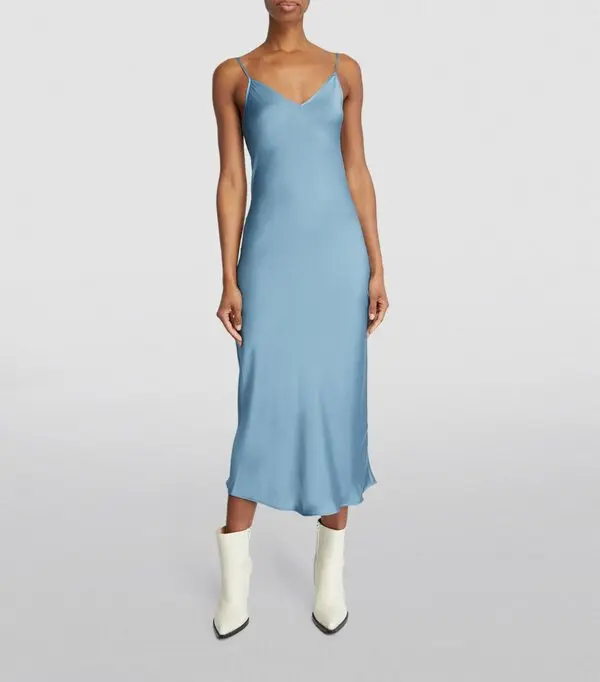 Allsaints 2-In-1 Hana Slip Dress In Blue - 45% Off | Editorialist