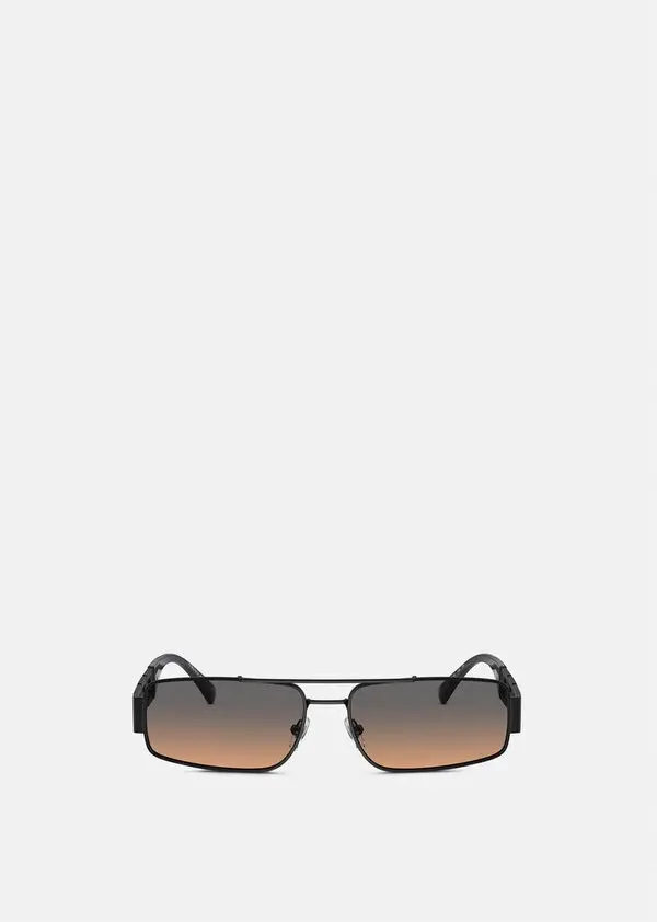 Versace Greca Rectangular Sunglasses