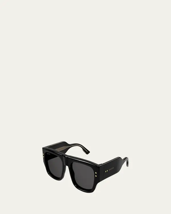 Gucci Oversized Rectangle Sunglasses - Black