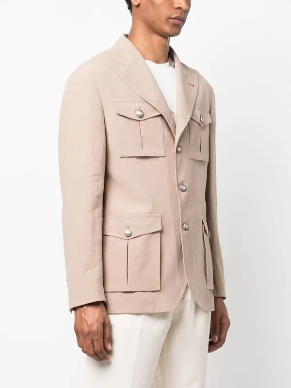 Brunello Cucinelli Single-breasted Linen Blazer