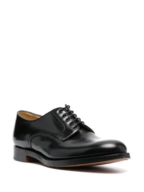 FURSAC Almond-toe Derby Shoes - Black