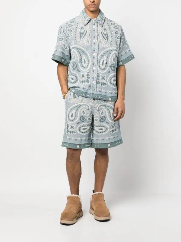 Amiri Paisley-embroidered Shorts