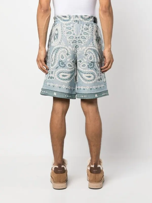Amiri Paisley-embroidered Shorts