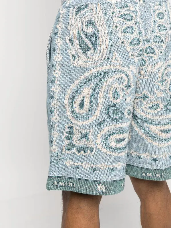 Amiri Paisley-embroidered Shorts