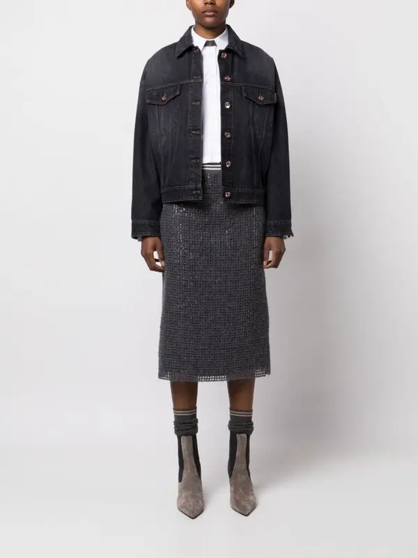 Brunello Cucinelli Cropped Long-sleeve Shirt