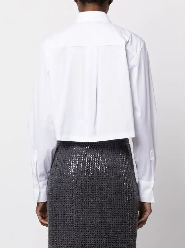 Brunello Cucinelli Cropped Long-sleeve Shirt