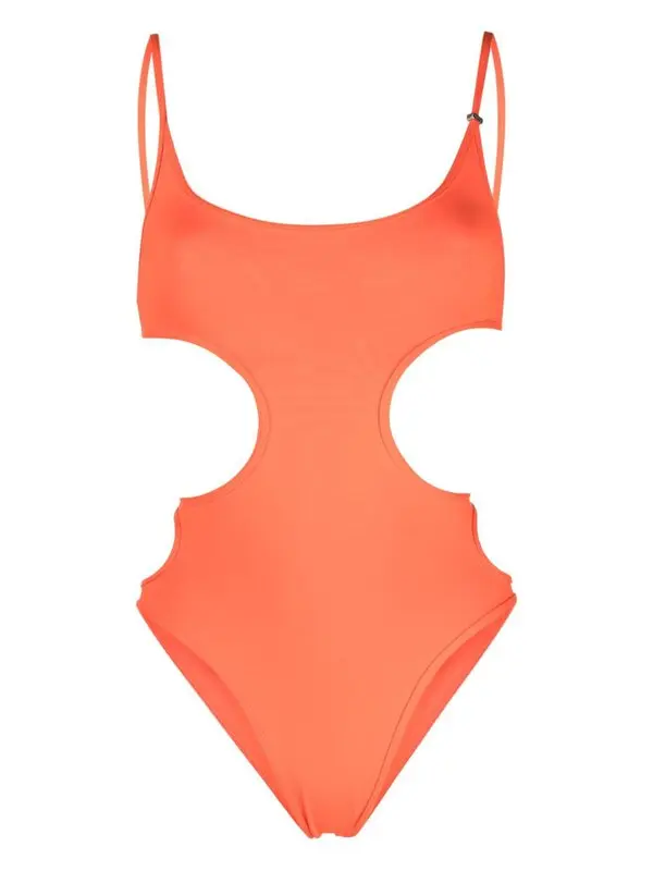 Attico Open-back Swimsuit - Orange
