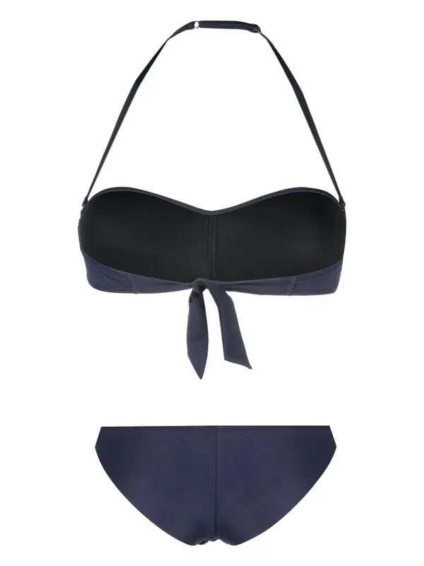 EA7 Logo-embellished Bikini Set - Blue