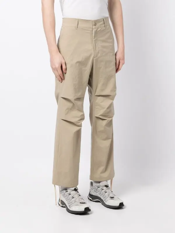 Stance Pleat-detail Cropped Trousers