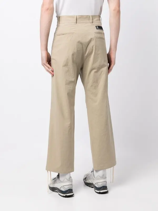 Stance Pleat-detail Cropped Trousers