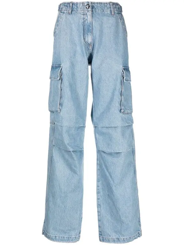 Coperni Denim Cargo Trousers - Blue
