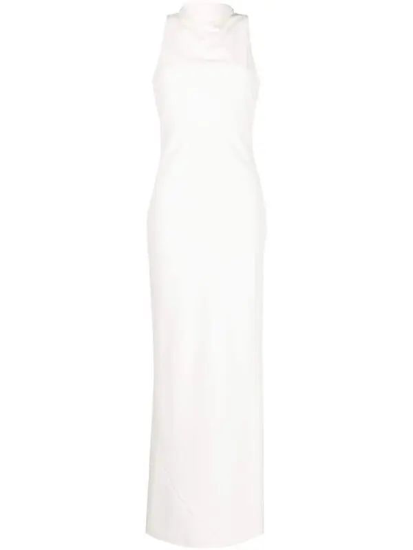 Staud Shannon Chain-Detail Axi Dress In White - 25% Off | Editorialist
