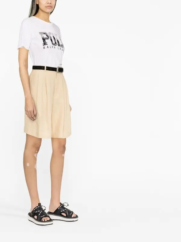 Polo Ralph Lauren Pleated Linen Shorts - Neutrals