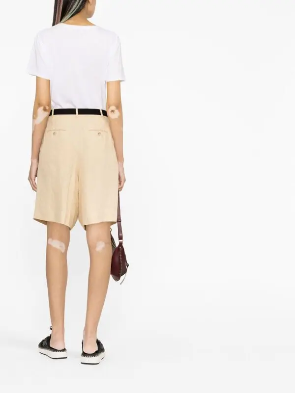 Polo Ralph Lauren Pleated Linen Shorts