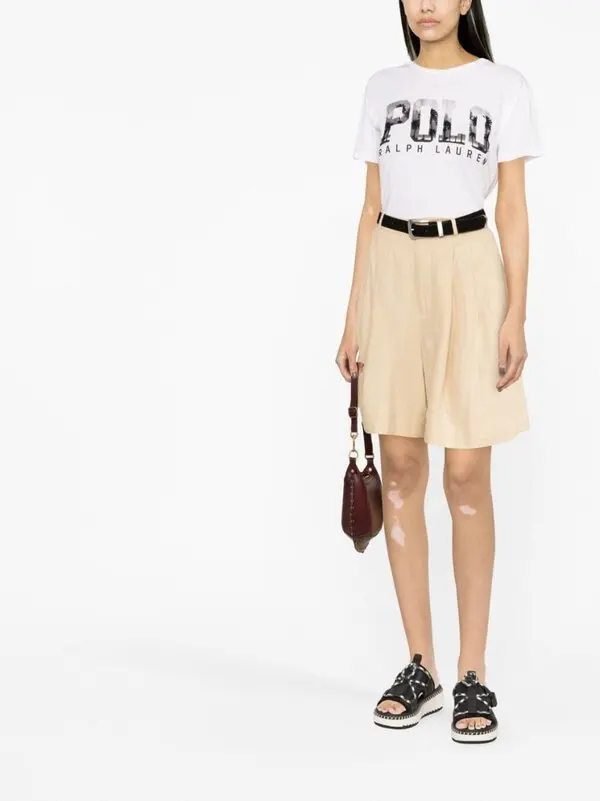 Polo Ralph Lauren Pleated Linen Shorts