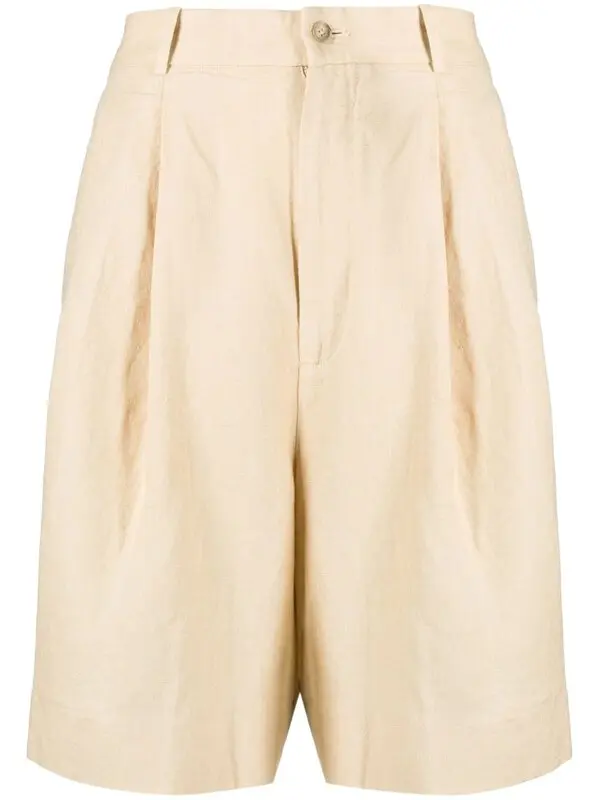 Polo Ralph Lauren Pleated Linen Shorts