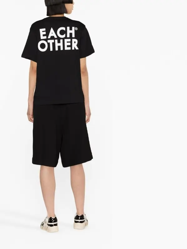 Each X Other Logo-print Crew-neck T-shirt - Black