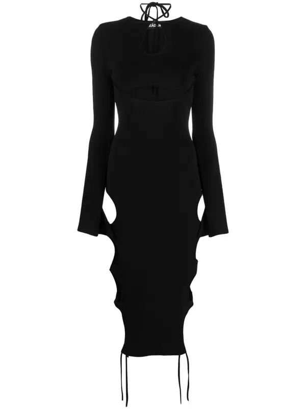ANDREĀDAMO Cut-out Detail Knitted Dress