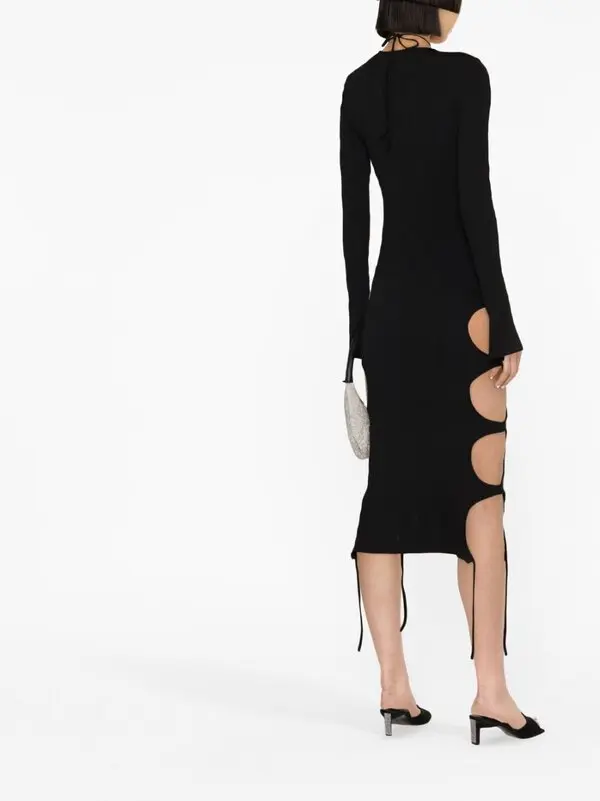 ANDREĀDAMO Cut-out Detail Knitted Dress