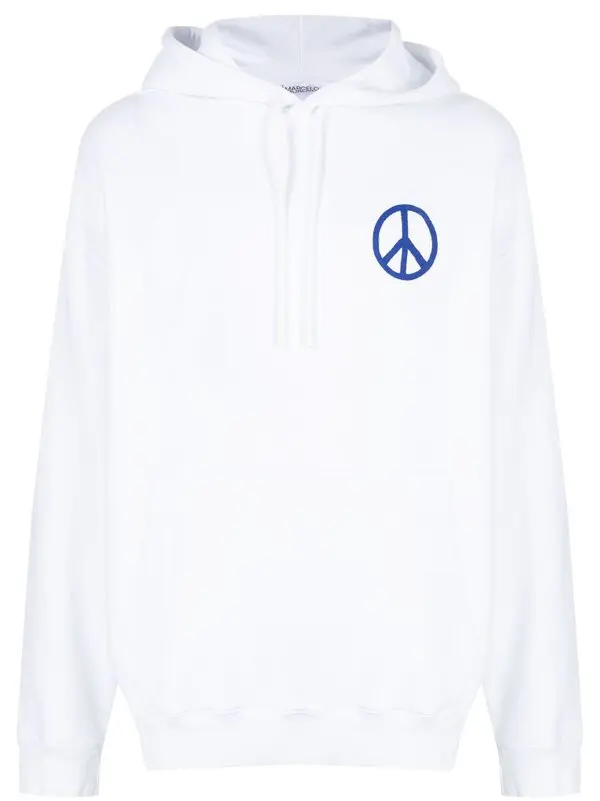 COUNTY OF MILAN Marcelo Burlon Peace Printed Hoodie