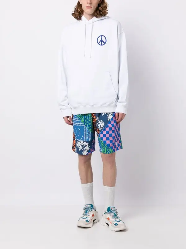 COUNTY OF MILAN Marcelo Burlon Peace Printed Hoodie