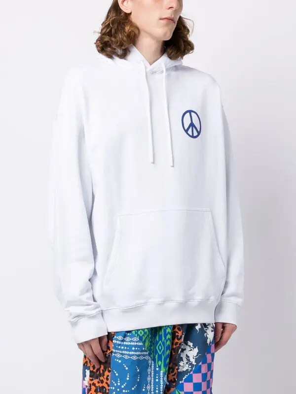 COUNTY OF MILAN Marcelo Burlon Peace Printed Hoodie